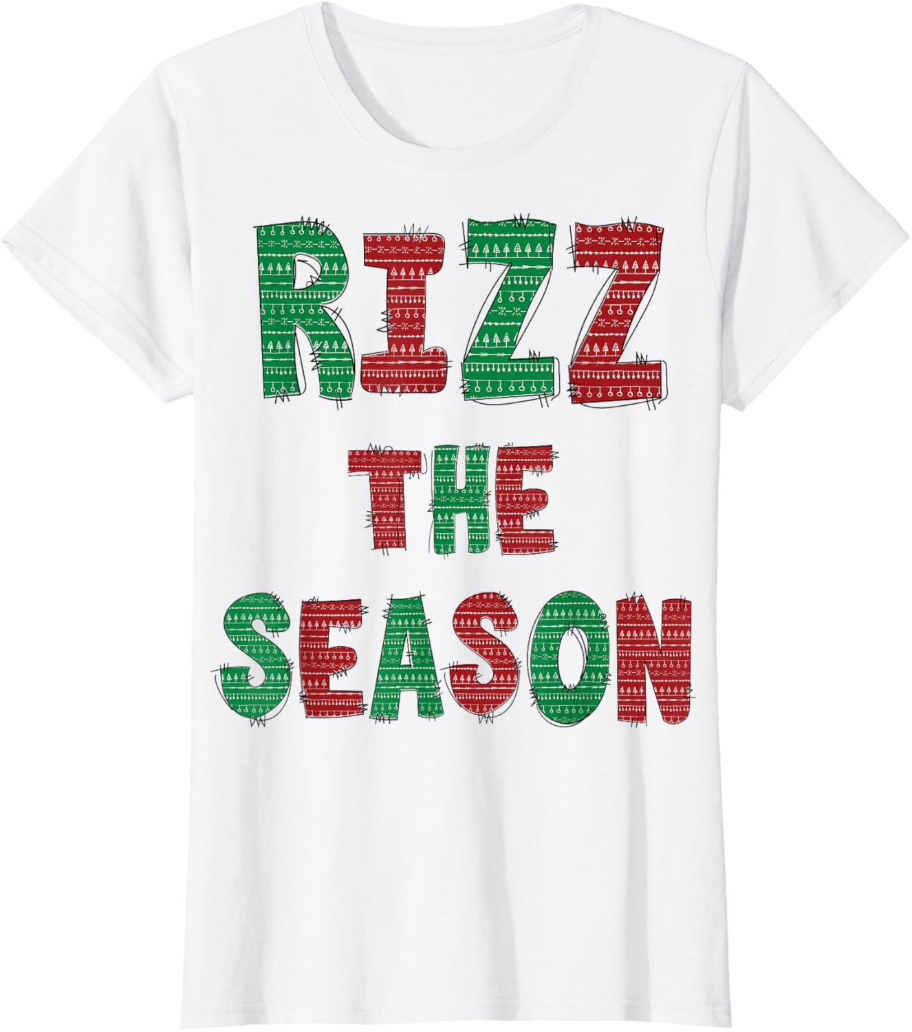 Rizz The Season - Funny Gen Alpha Slang Christmas Teacher T-Shirt ...