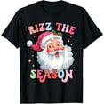 Rizz the Season Funny Christmas Rizzmas Santa Claus Rizzler T-Shirt ...