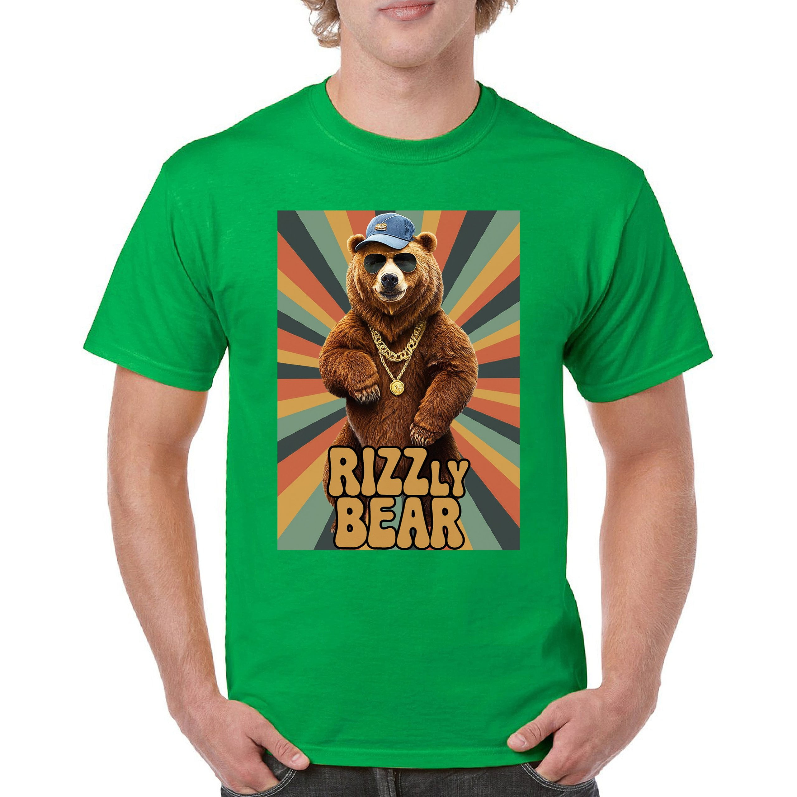 Rizzly Bear Funny T-shirt Charisma Pun Charming Meme Grizzly Flirting ...
