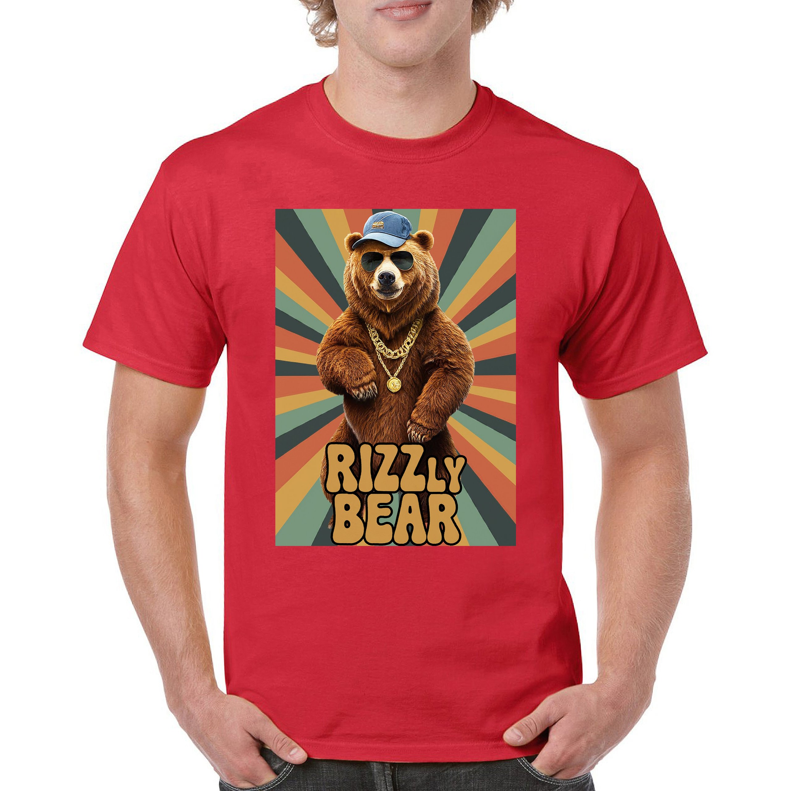 Rizzly Bear Funny T-shirt Charisma Pun Charming Meme Grizzly Flirting ...