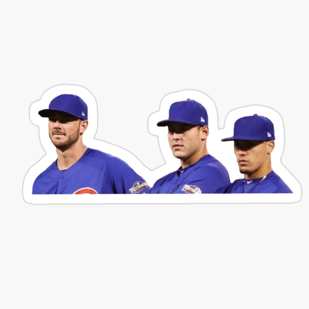 Rizzo Bryant And Bã¡Ez Sticker Baseball Sticker, Football Sticker ...