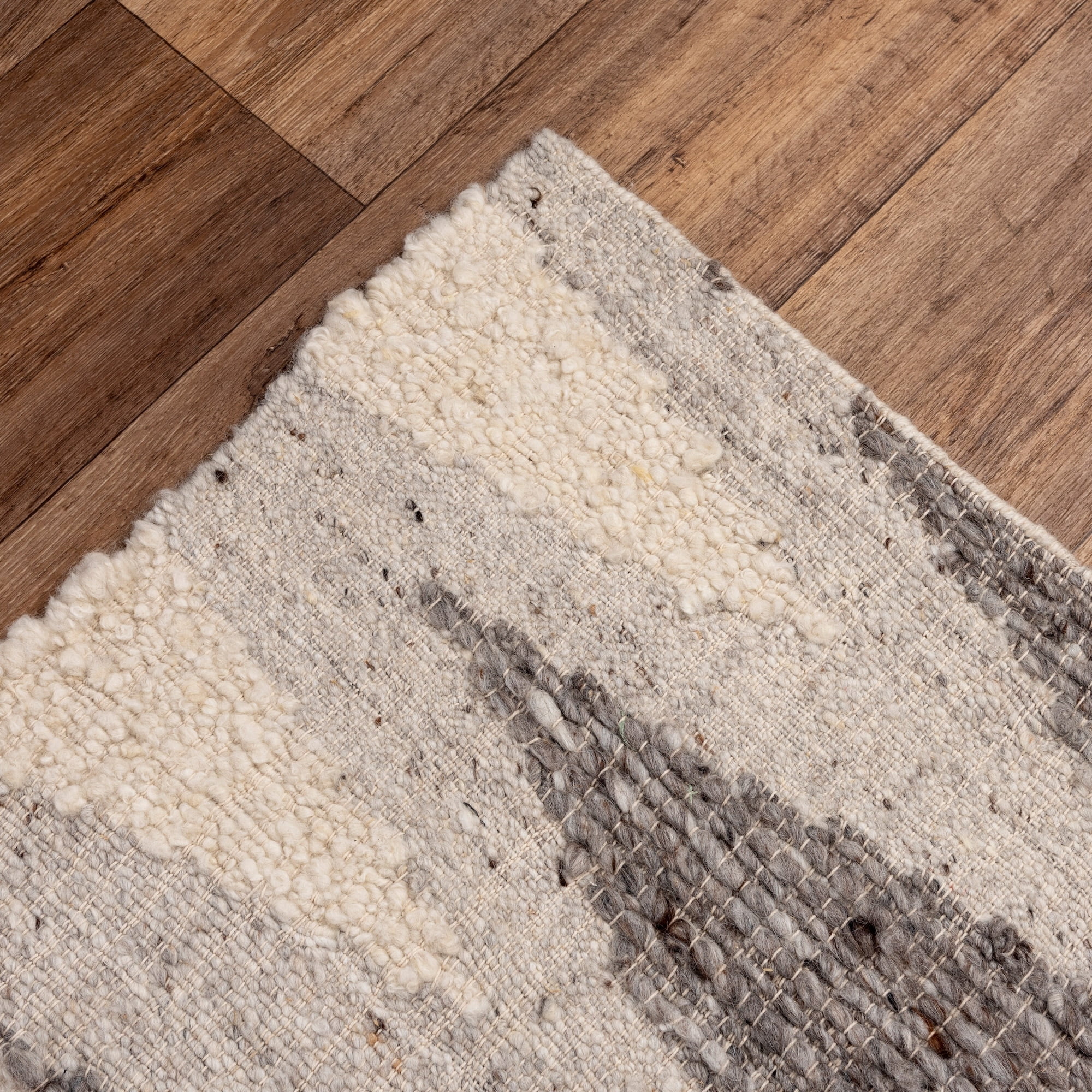 Rizzy Hand Spun Wool/Cotton Transitional Gray Area Rugs 8' x 10 ...