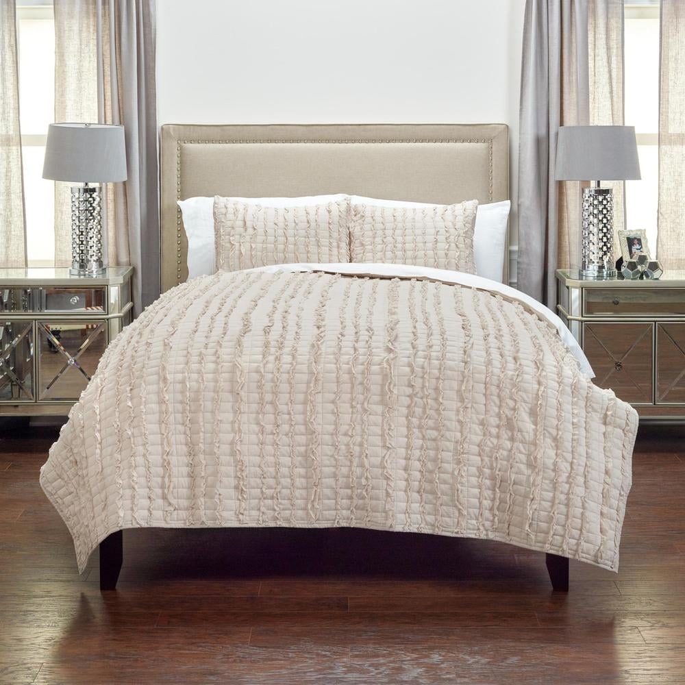 Rizzy Home Annalise 20" x 36" Cotton King Sham in Light Blush - Walmart.com