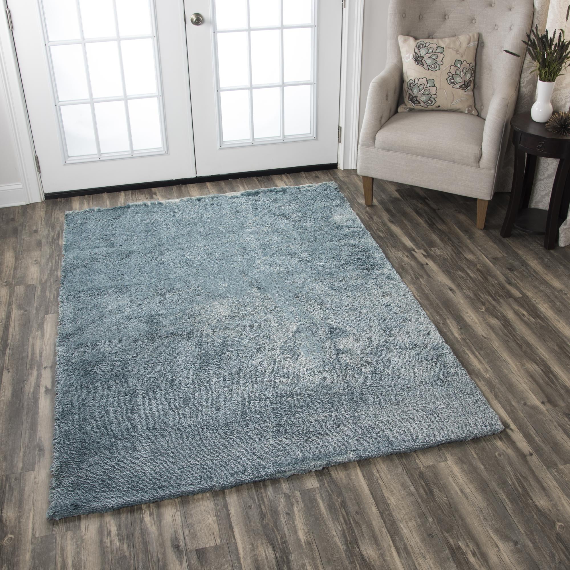 Rizzy Home CAV105 Blue 3'6"x5'6" Hand-Woven Area Rug - Walmart.com