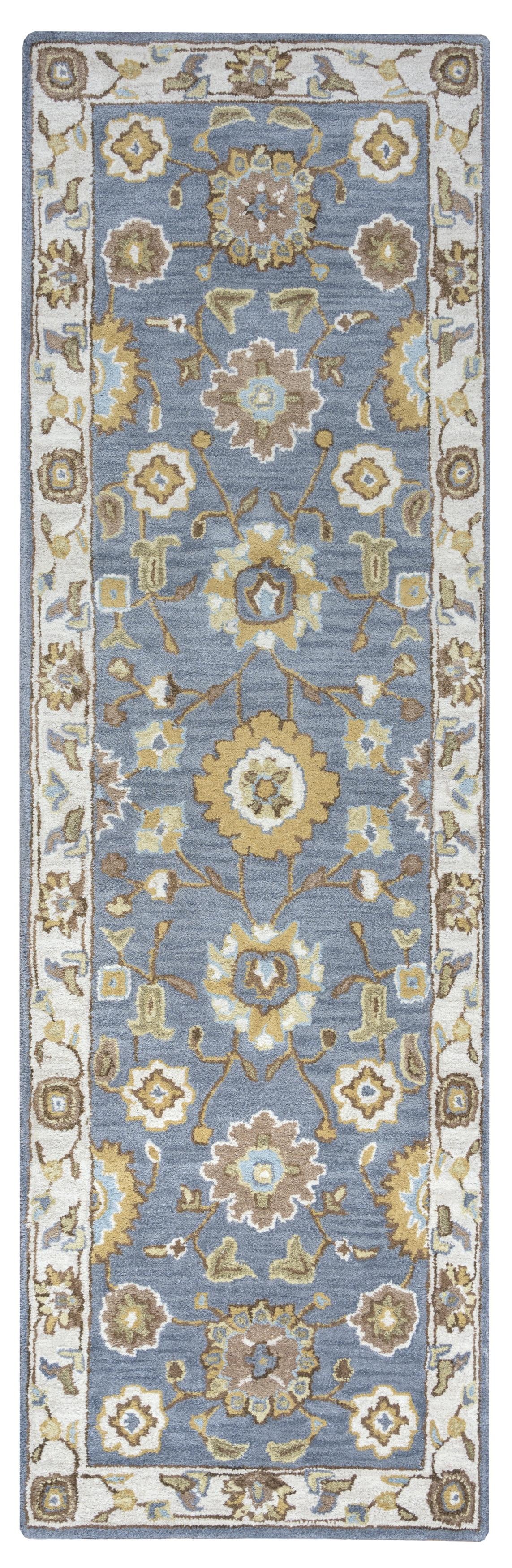 Rizzy Home CW9386 Gray 2'6" x 8' Hand-Tufted Area Rug - Walmart.com