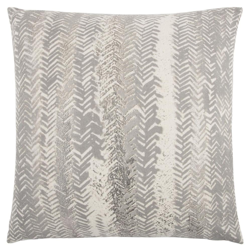 Rizzy Home Chevron 20" x 20" Cotton Pillow Cover in Gray - Walmart.com