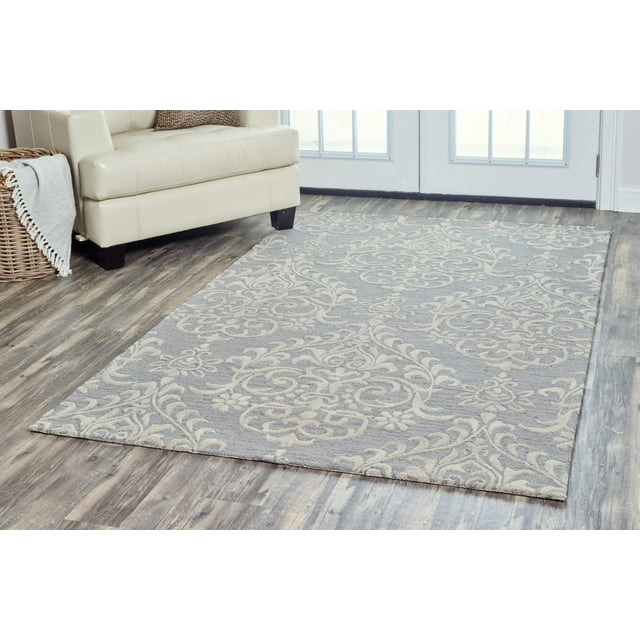 Rizzy Home FF9426 Gray 8' x 10' Hand-Tufted Area Rug - Walmart.com