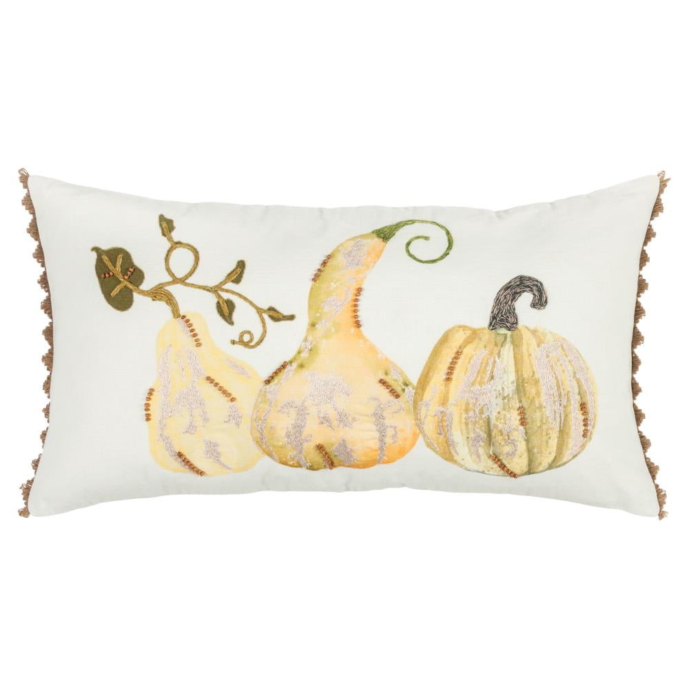 Rizzy Home Gourds 14" x 26" Cotton Duck Pillow Cover in Multi-Color ...