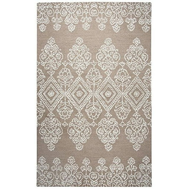 Rizzy Home LE469A Ivory 5' x 8' Hand-Tufted Area Rug - Walmart.com