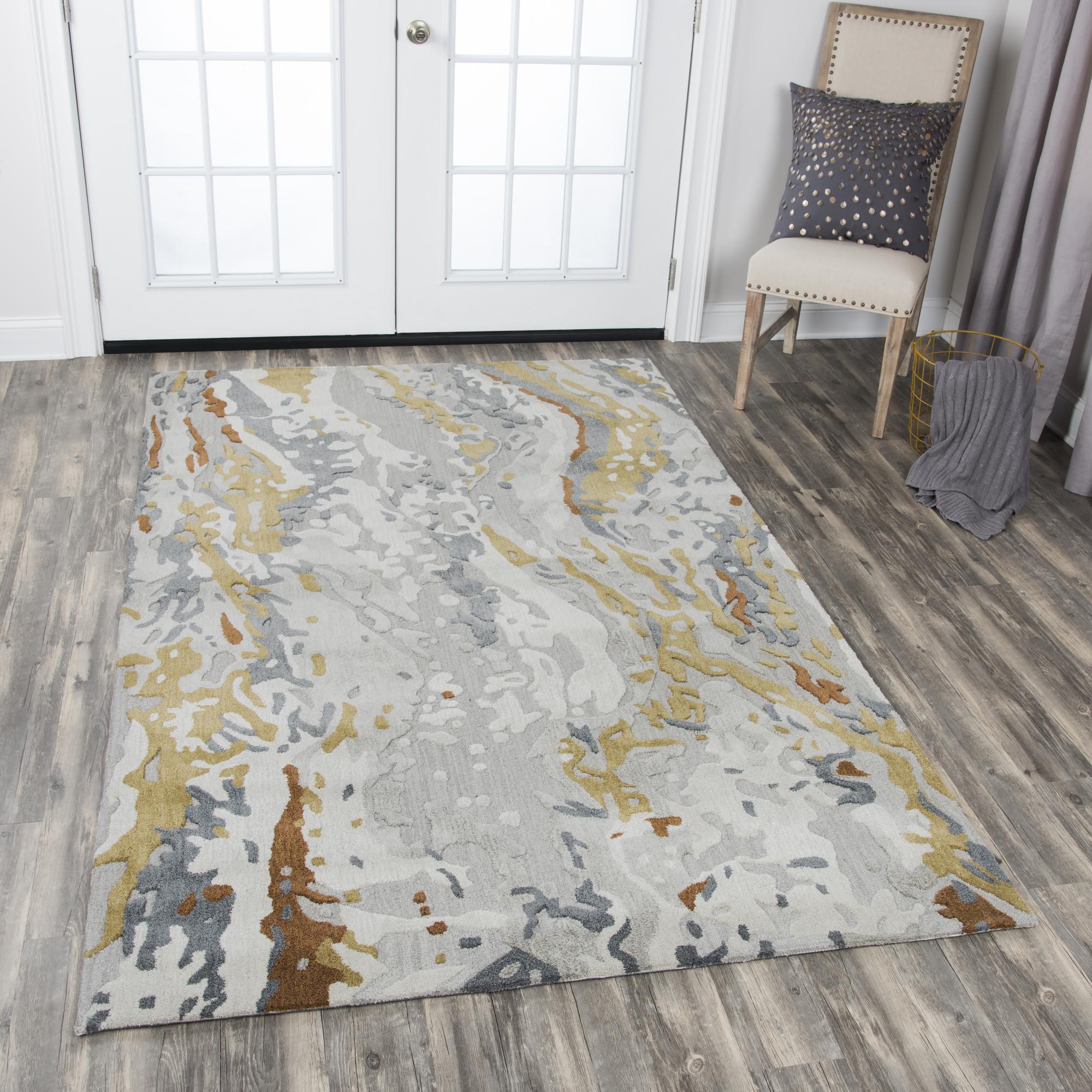 Rizzy Home MO575A Gray 9' x 12' Hand-Tufted Area Rug - Walmart.com