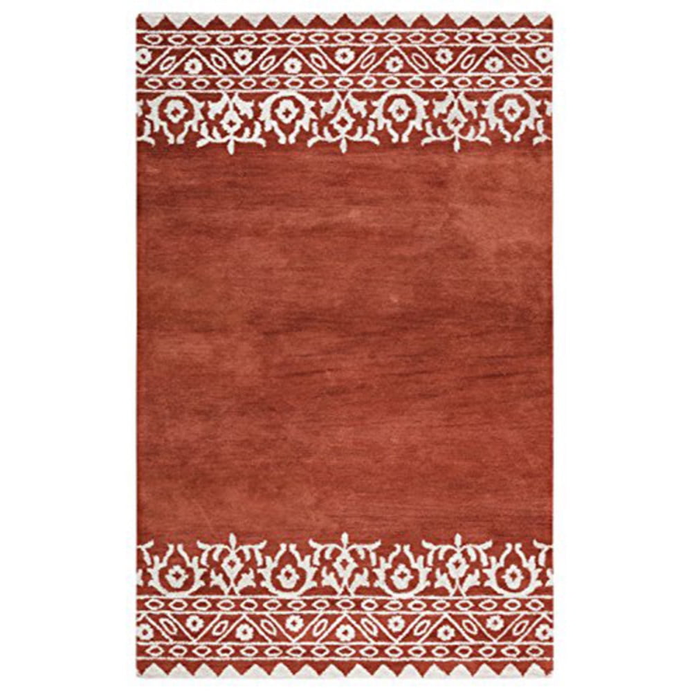 Rizzy Home Marianna Fields Mf092A Rust / Cream Area Rug 5 Feet x 8 Feet ...