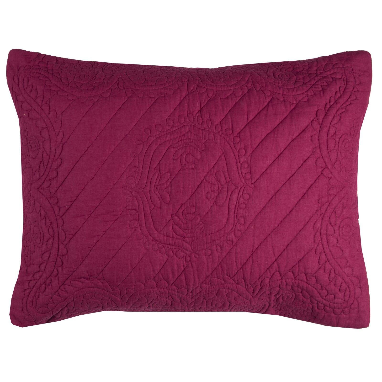 Rizzy Home Moroccan Raspberry Fling Sham Red King - Walmart.com