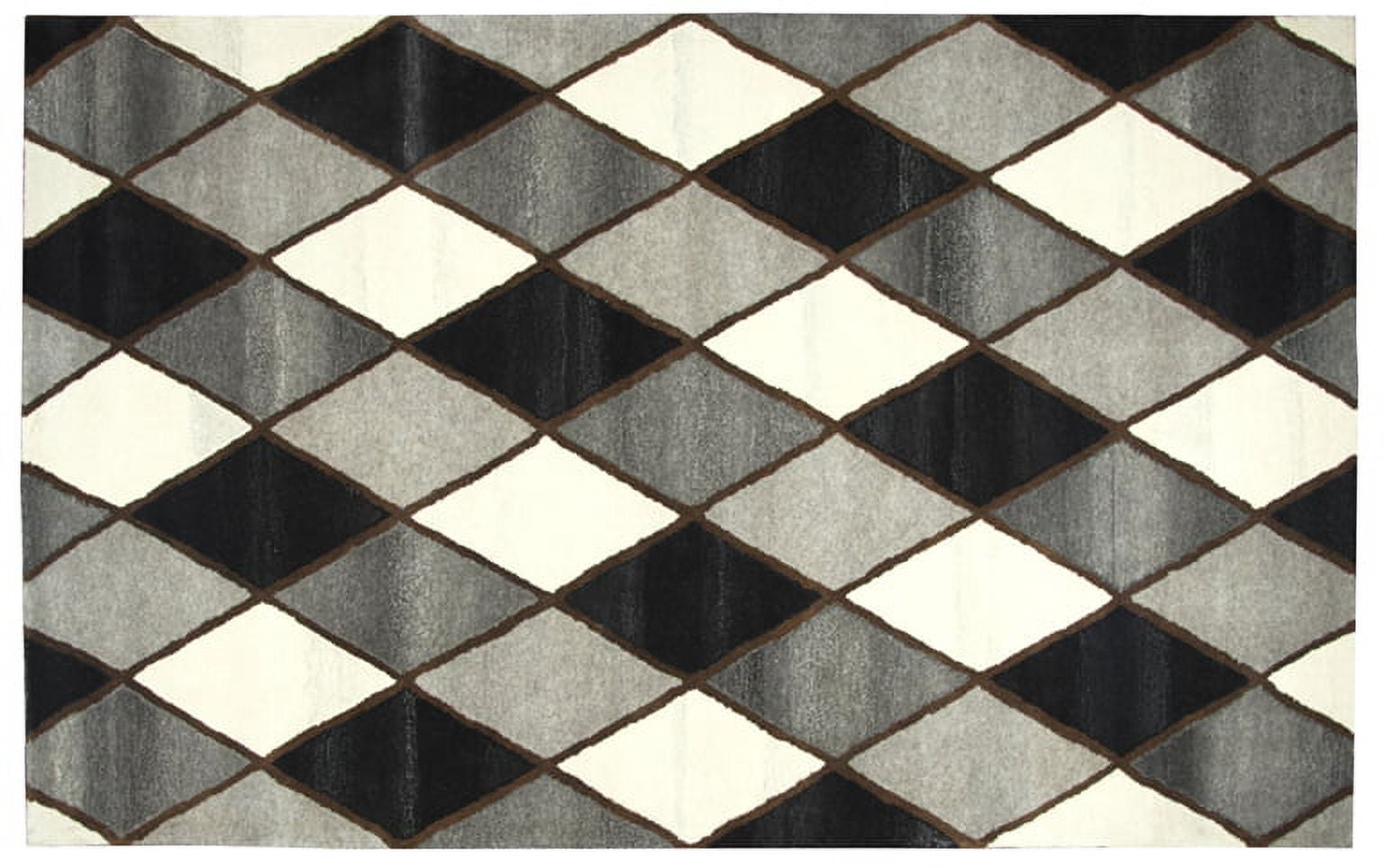 Rizzy Home SK251A Gray 8' x 10' Hand-Tufted Area Rug - Walmart.com