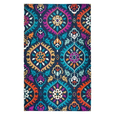 Rizzy Home MO757A Blue 5' x 8' Hand-Tufted Area Rug - Walmart.com