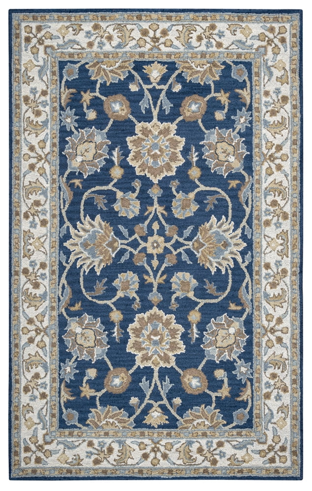 Rizzy Rugs Ashlyn Area Rug AL2823 Blue Waves Curves 12' x 15' Rectangle ...