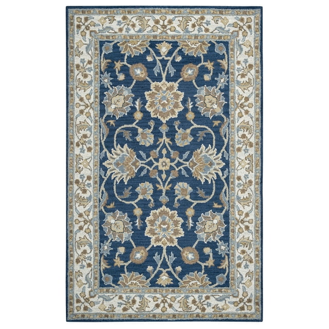 Rizzy Rugs Ashlyn Area Rug AL2823 Blue Waves Curves 12' x 15' Rectangle ...