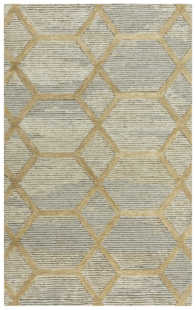 Rizzy Rugs Haven Area Rug HVN101 Beige Octagons Diagonals 7' 6" x 9' 6 ...