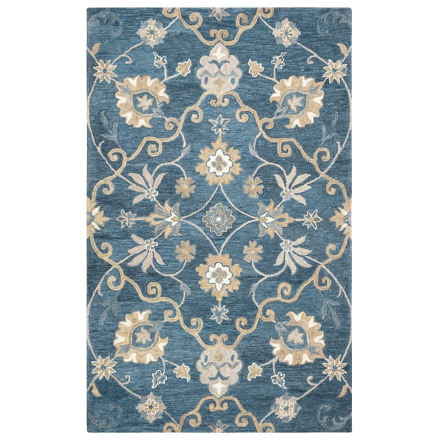 Rizzy Rugs Leone Area Rug LO9985 Blue Vines Scrolls 12' x 15' Rectangle ...
