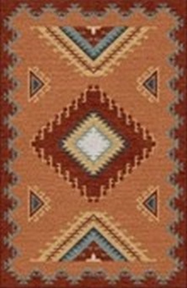 Rizzy Rugs Mesa Area Rug MZ163B Rust Diamond Angled 8' x 11' Rectangle ...