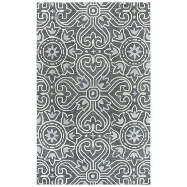 Rizzy Home Berkley Natural Dimonds/Lines Shag 18" x 18" Area Rug ...
