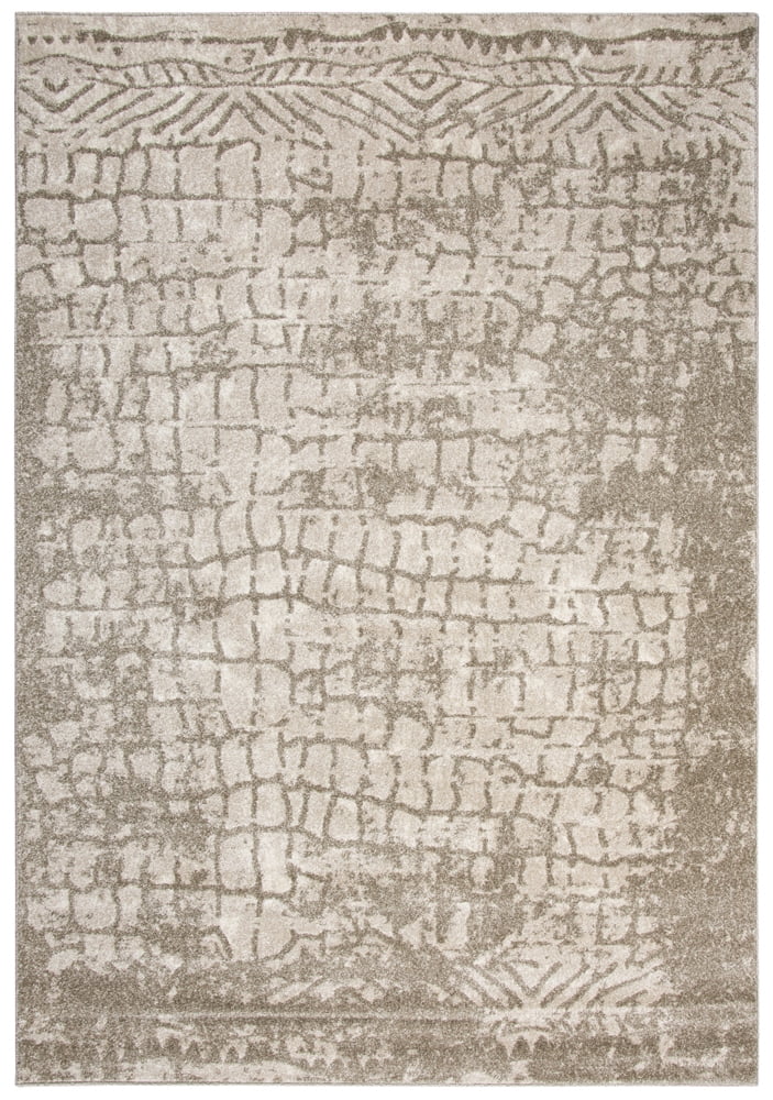 Rizzy Rugs Valencia Area Rug VCA102 Beige Scales Rows 3' 11" x 5' 6 ...