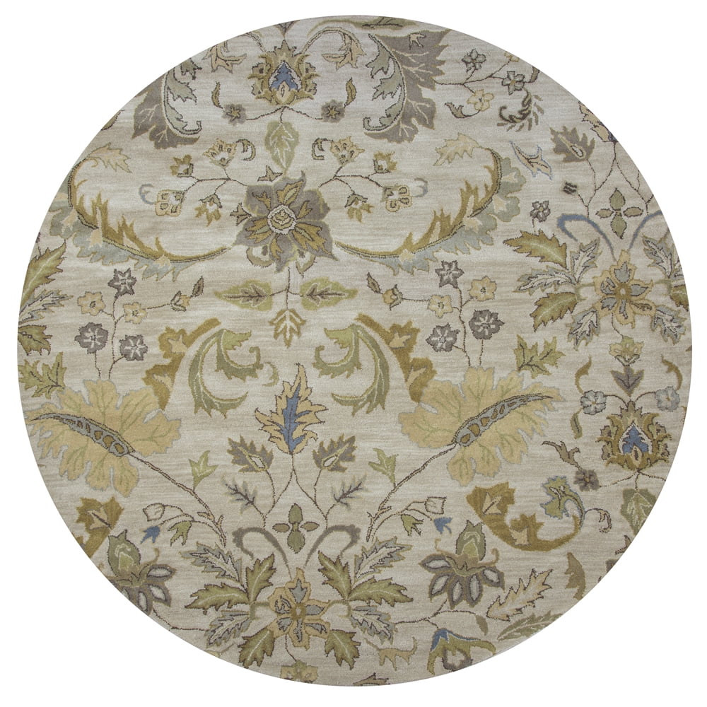 Rizzy Rugs Volare Area Rug VO1607 Ivory Flowers Vines - Walmart.com