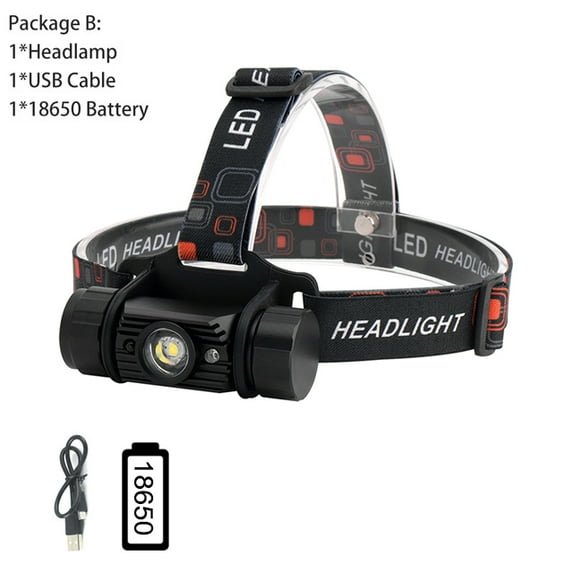 Rj 020 Led Induction Headlamp, Torch With Motion Sensor, 18650 Lumens ...