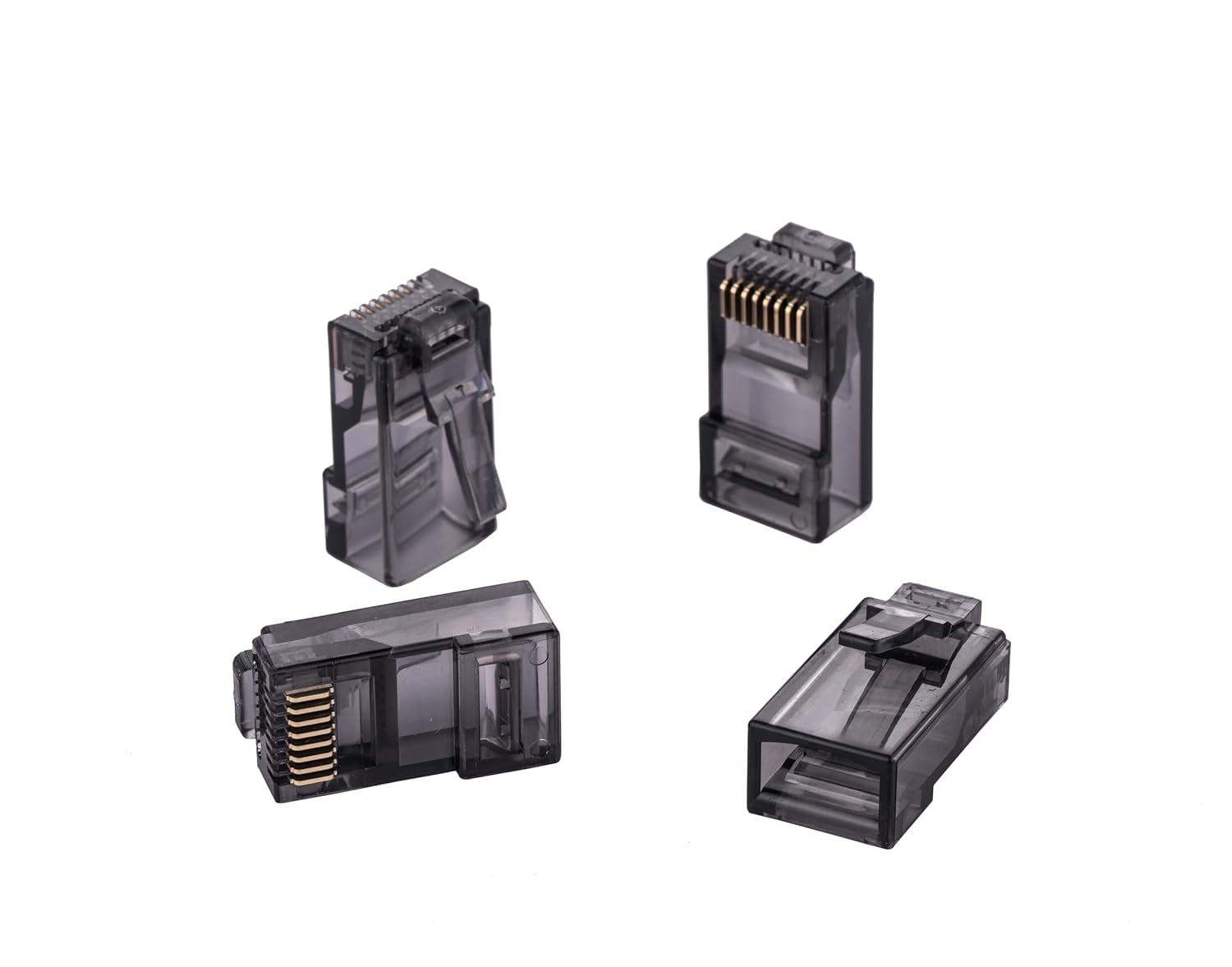 Rj-45 Cat6 Utp Connector Lan Pass Through Rj45 Ends Ethernet Plug ...