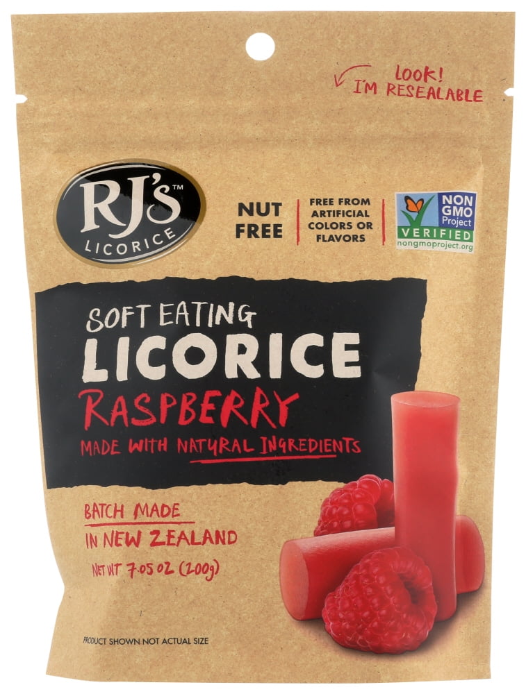 RJ's Licorice Soft Eating Raspberry Berry Flavor, 7.05 Oz - Walmart.com