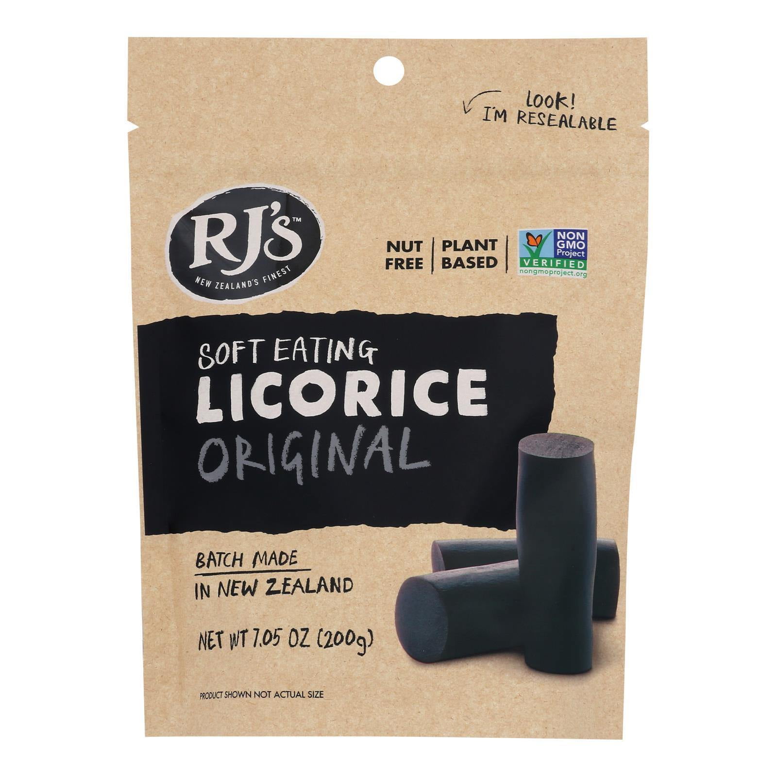 Rj's Licorice Soft Eating Licorice - Original - Case of 8 - 7.05 oz ...