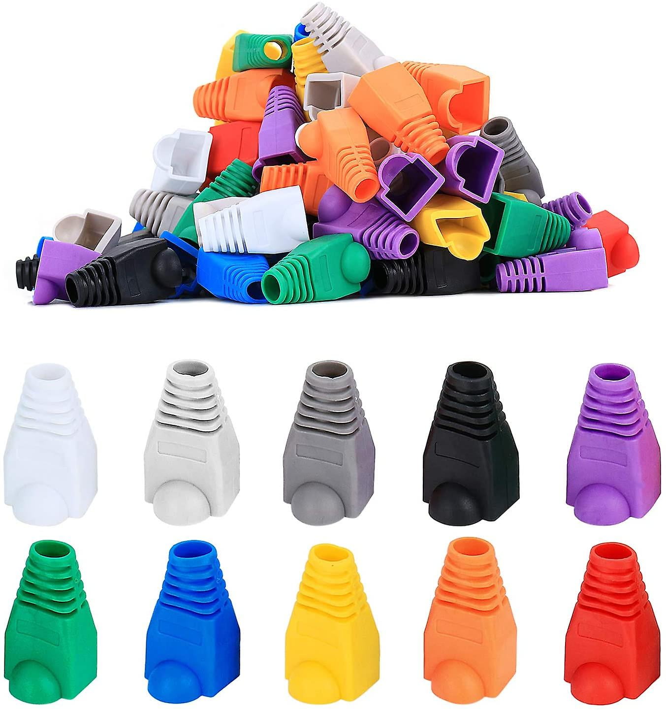 Rj45 Boots Soft Plastic Cover Ethernet Plug Sheath Cable Connector ...