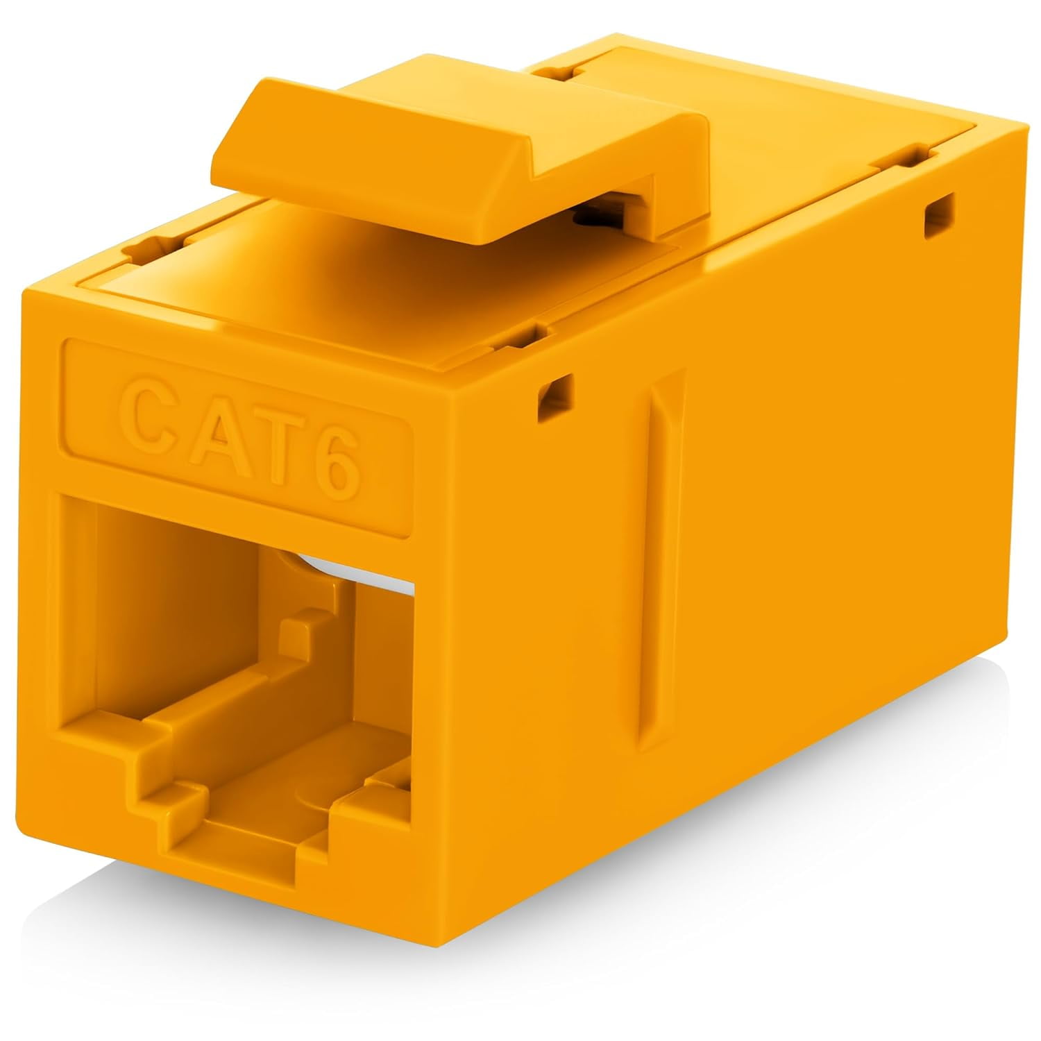 Rj45 Cat6 Keystone Coupler In Yellow - 24-Pack - Female To Female ...