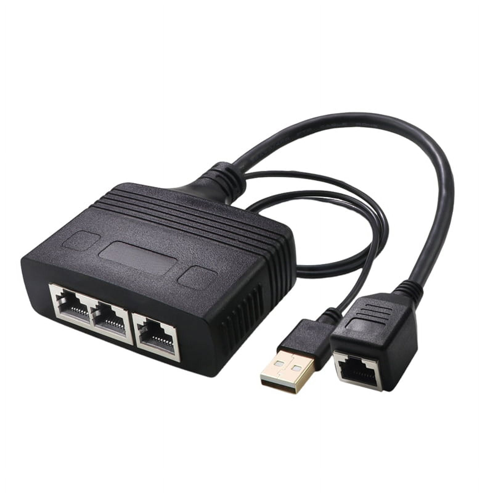 Rj45 Network Splitter Adapter Female 1 Drag 3 1000Mbps High-Speed ...