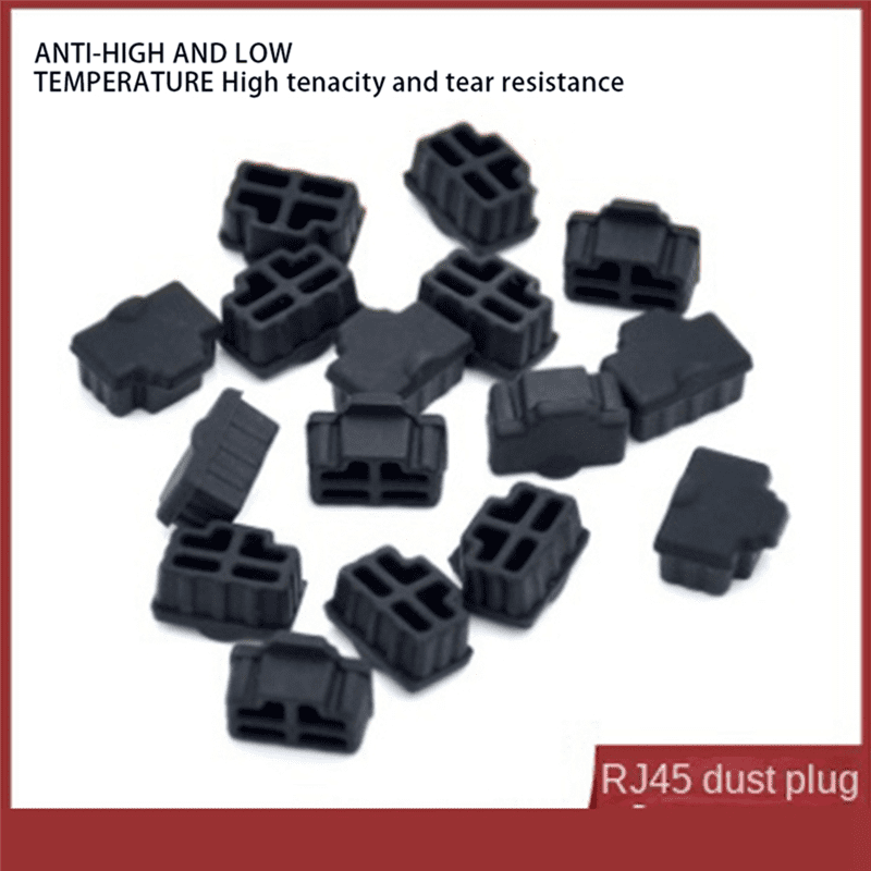 Rj45 Silicone Dust Plug Dust Cover Dust Cap Router Switch Network Cable ...