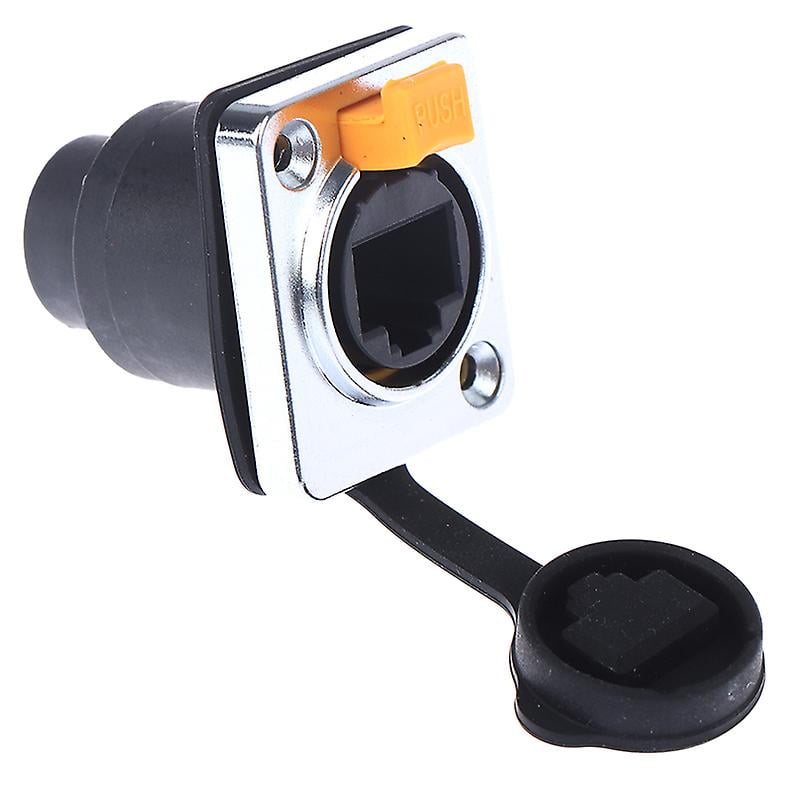 Rj45 Waterproof Connector Female Panel Mount Sockets Ethernet Ip65 ...