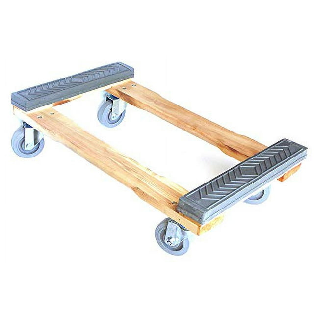 Rk Safety Dolly Cart, 30"X17" Hardwood Rubber End Caps Dolly, 1200lbs ...