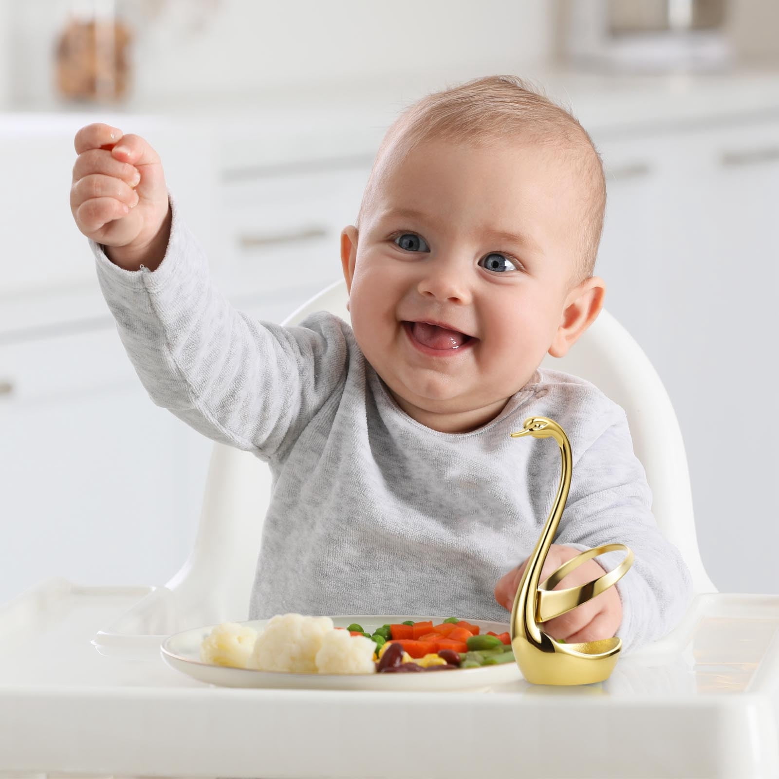 Rkxzt 304 Stainless Steel Spoon,Angel Fruit Fork,Bird's Ear Dessert ...