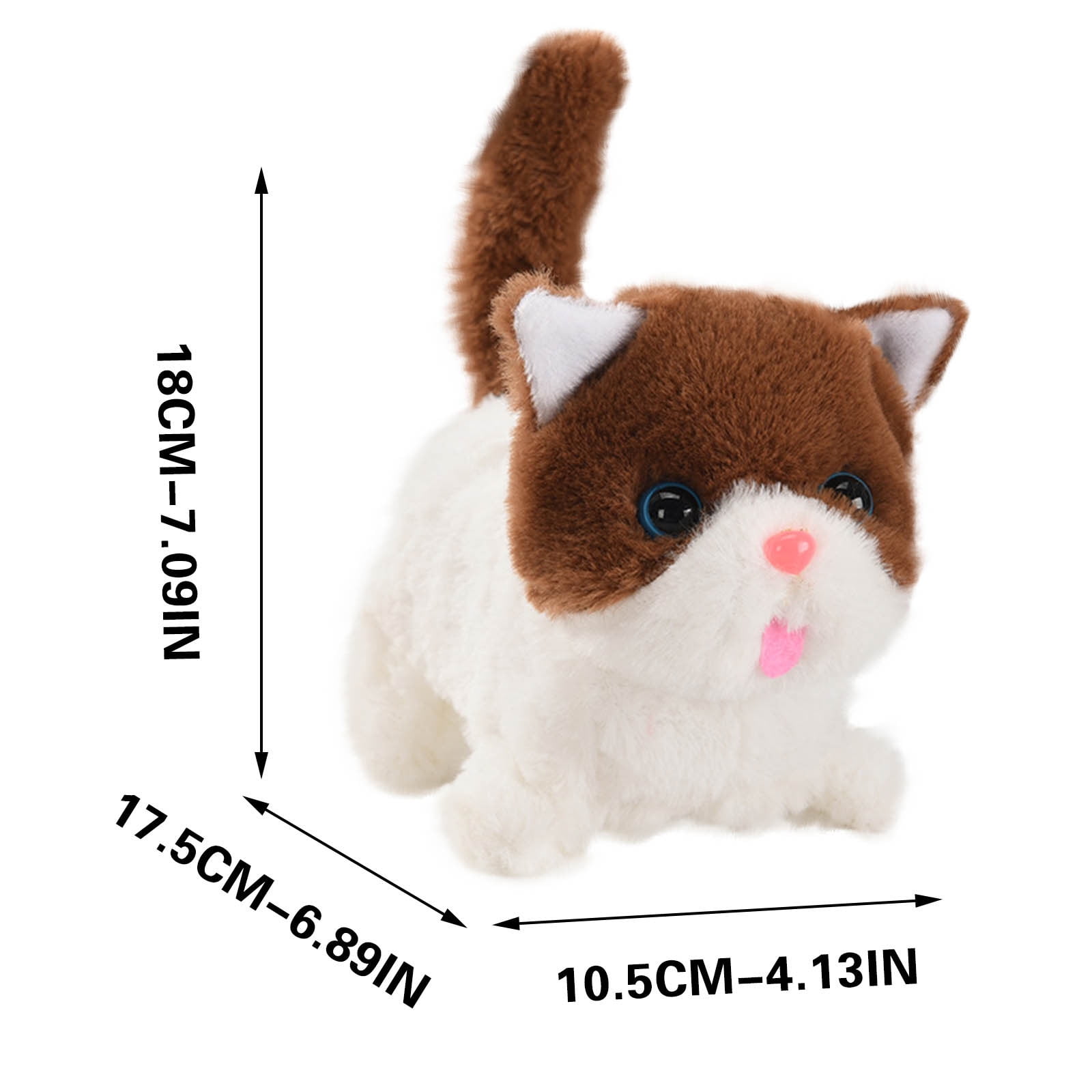 Rkxzt Adorable Plush Electric,Interactive Soft Stuffed Animal Toy with ...