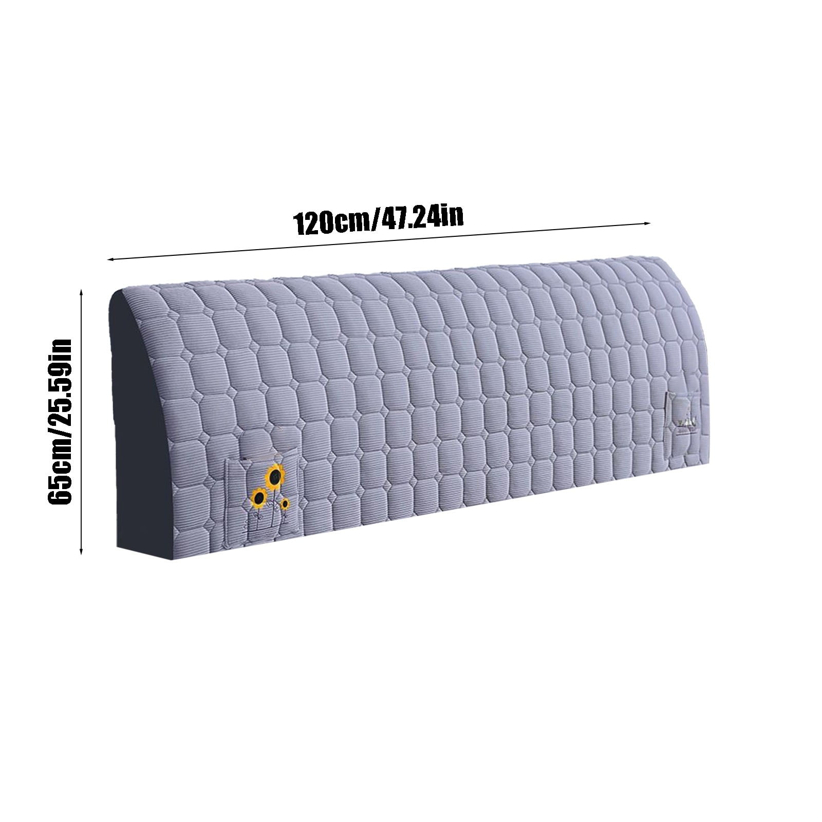 Rkxzt Bed Headboard Quilted Vertical Striped Headboard Cover Crystal ...