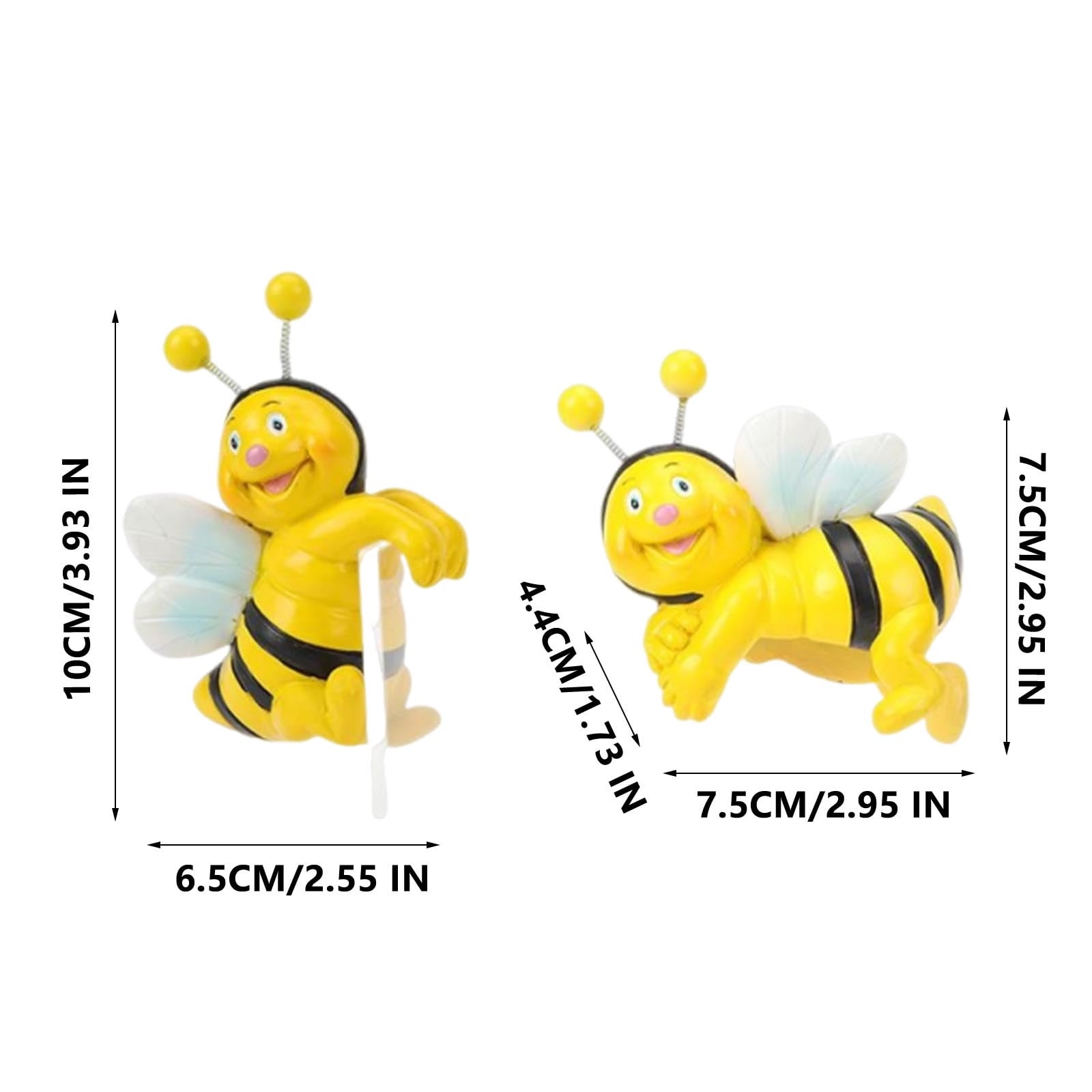 Rkxzt Bee Swing,Hanging Bee Garden Ornaments Outdoor Resin Decor 2-Pack ...