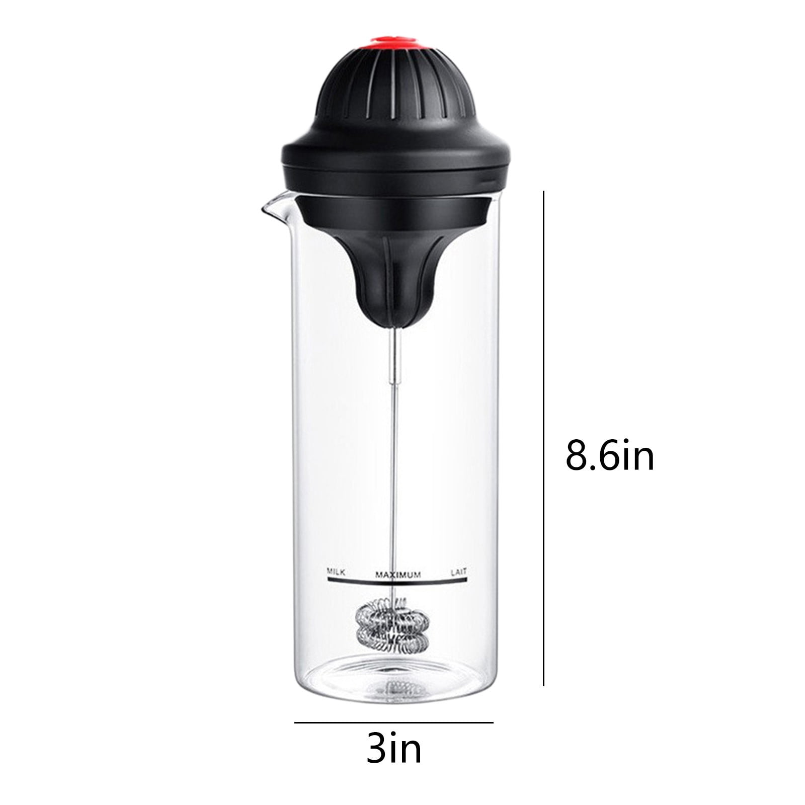 Rkxzt Blender Cup Portable Milk Frother Cup 500ml with 3 Heads ...