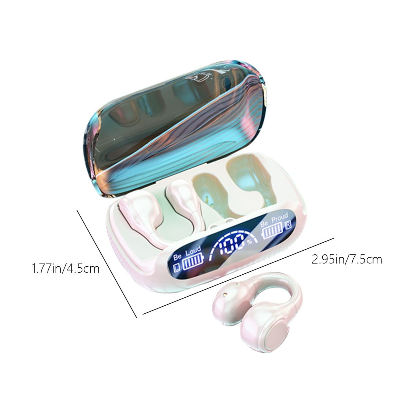 Rkxzt Bluetooth Headset Wireless Ear Clip Skeleton Conduction ...