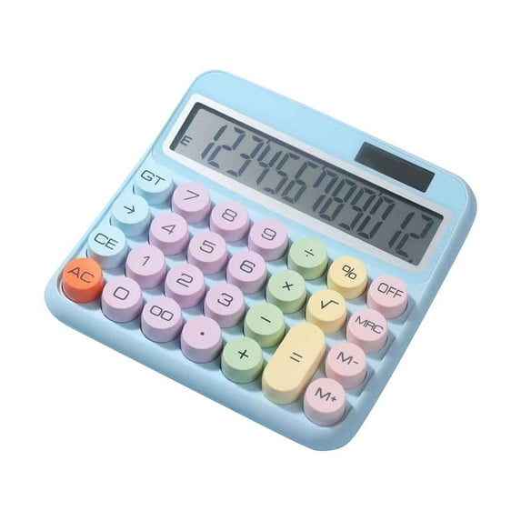 Rkxzt Calculator 12 Digit Vintage Typewriter Style Calculator Solar ...