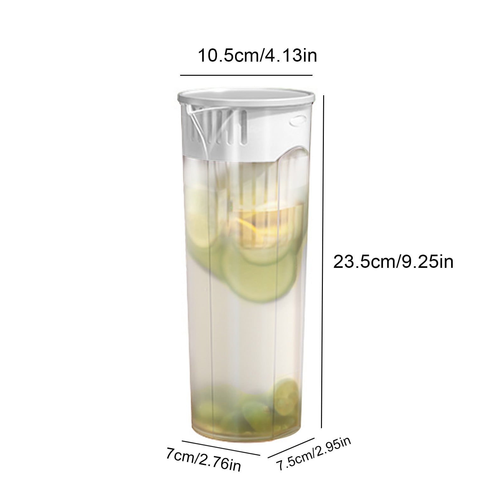 Rkxzt Cold Water Kettle 2L Cold Kettle Pitcher with Lid Plastic ...