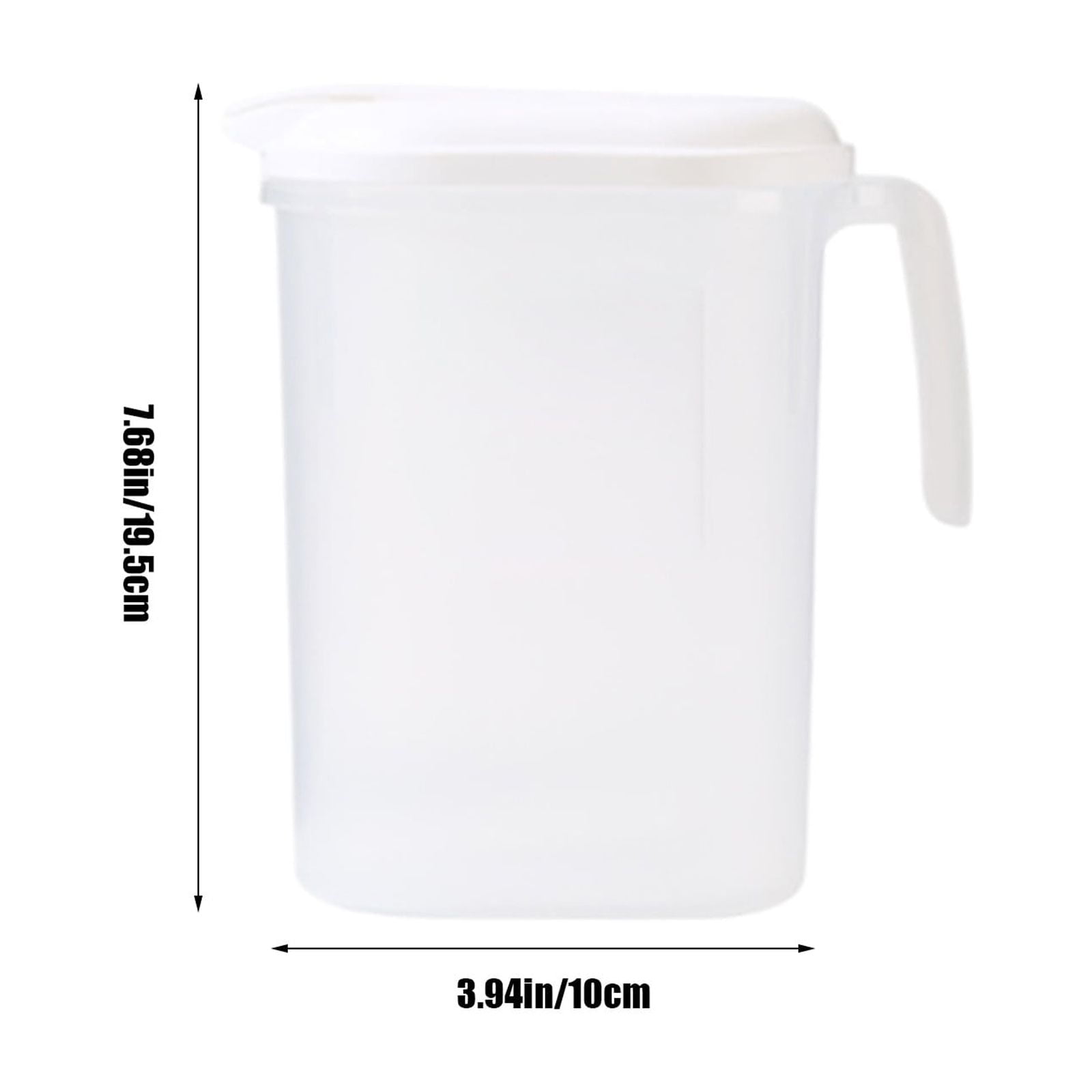 Rkxzt Cold Water Kettle,Cold Kettle with Lid 1.8L Plastic Beverage Jar ...
