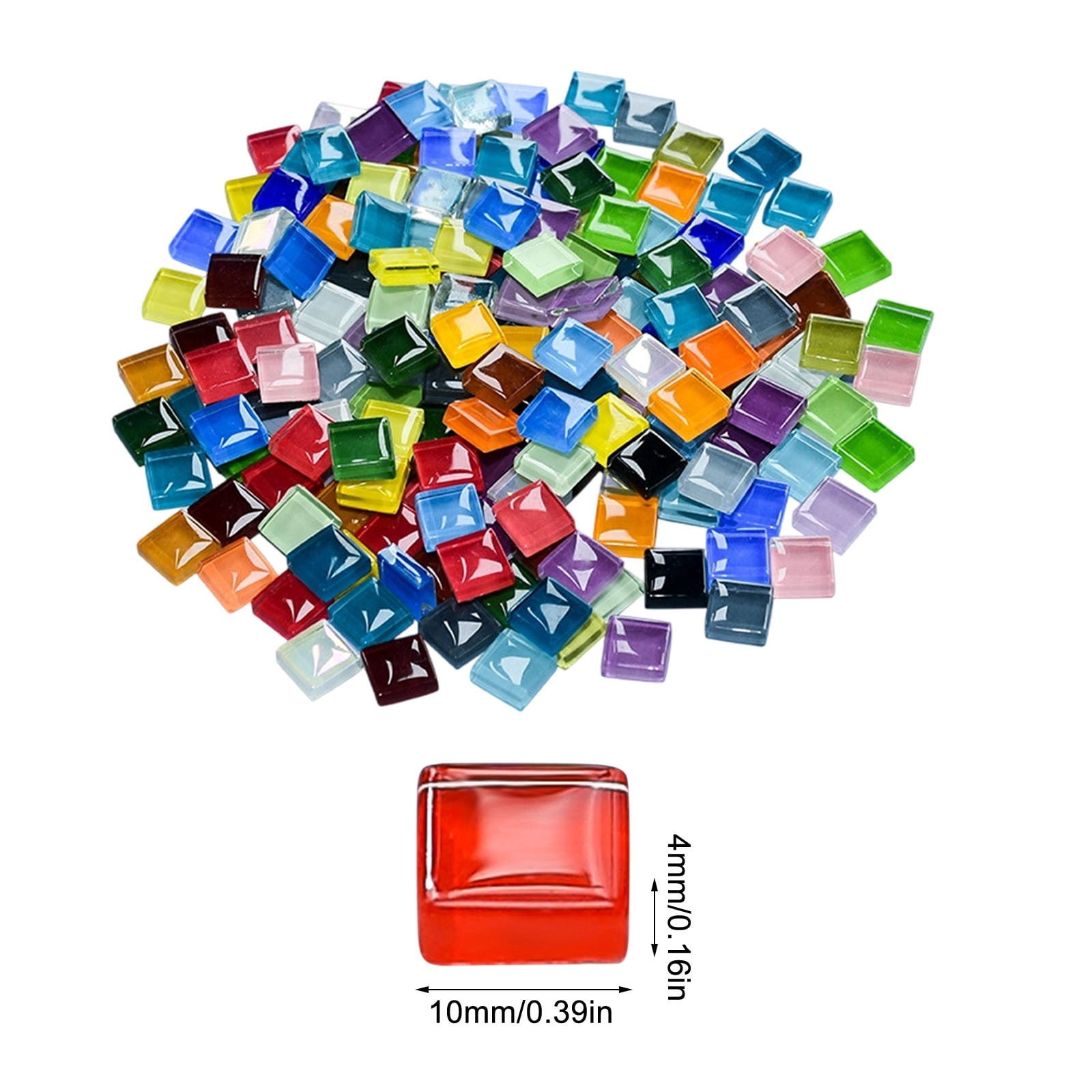 Rkxzt Colored Crystal Glass,Colored Crystal Glass Mosaics Stepping Kit ...