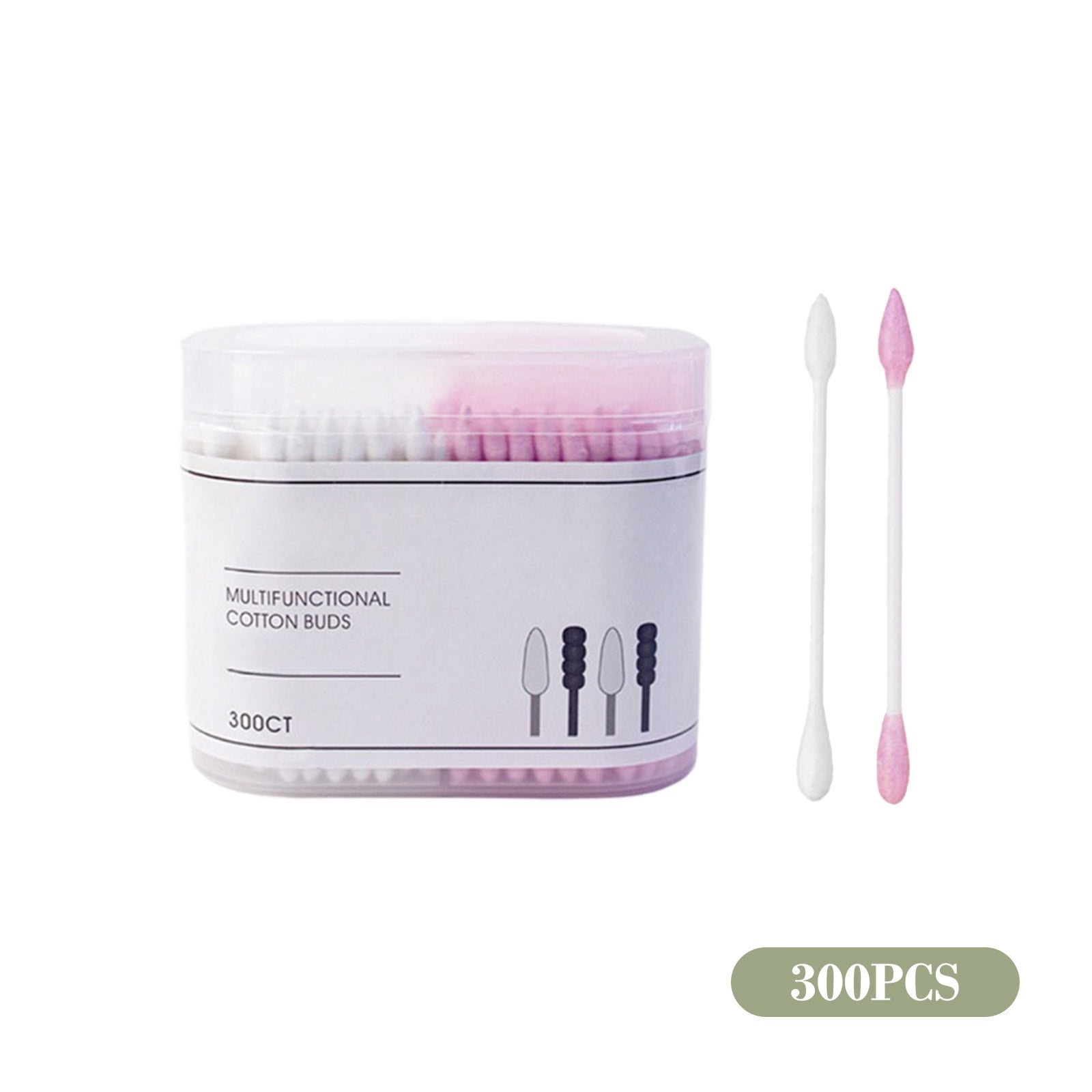 Rkxzt Cotton Swabs Spire Cotton Swabs 300 Count Double Tipped Soft Lint ...