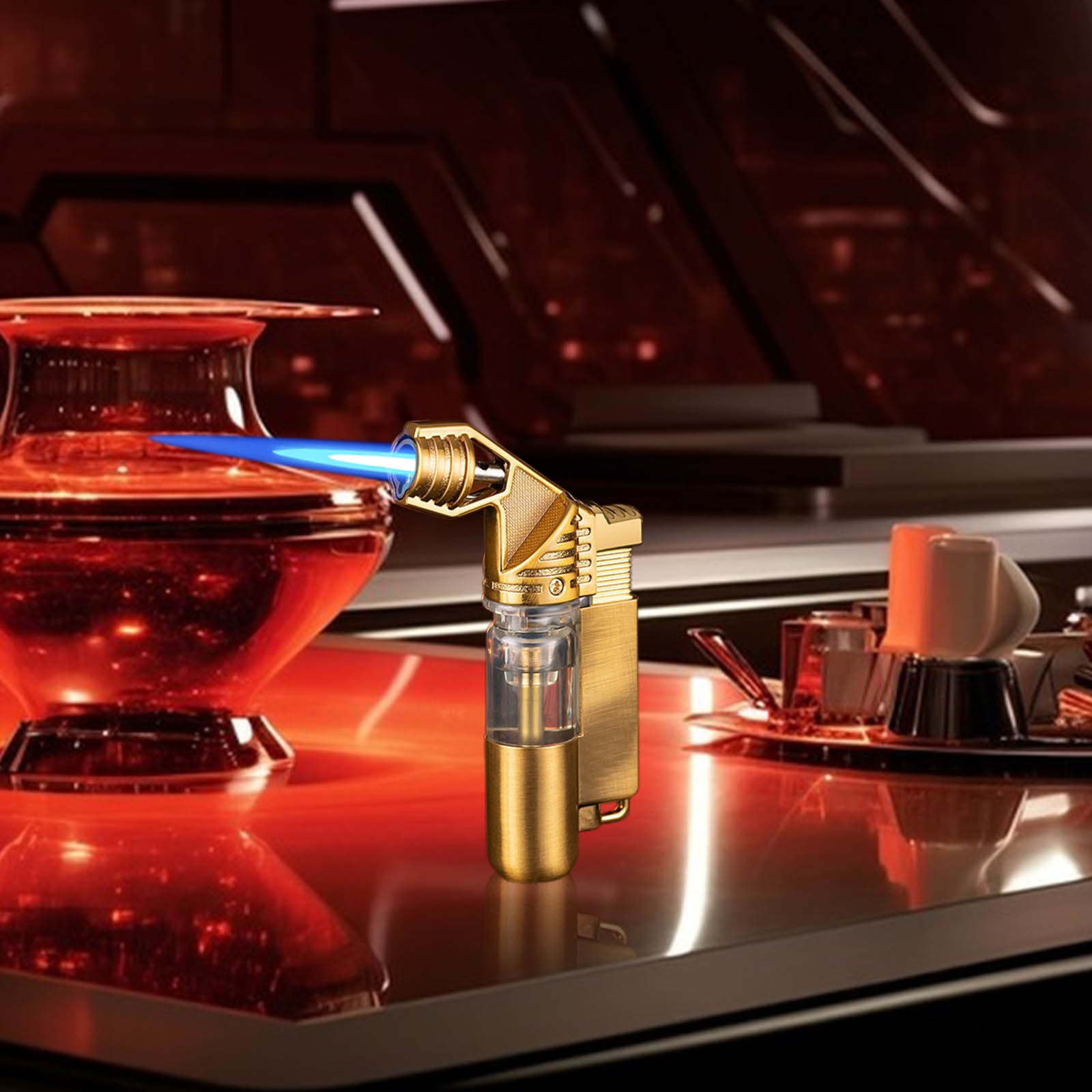 Rkxzt Elbow Spray Guns Inflatable Lighter, Direct Flame Lighter, Multi ...