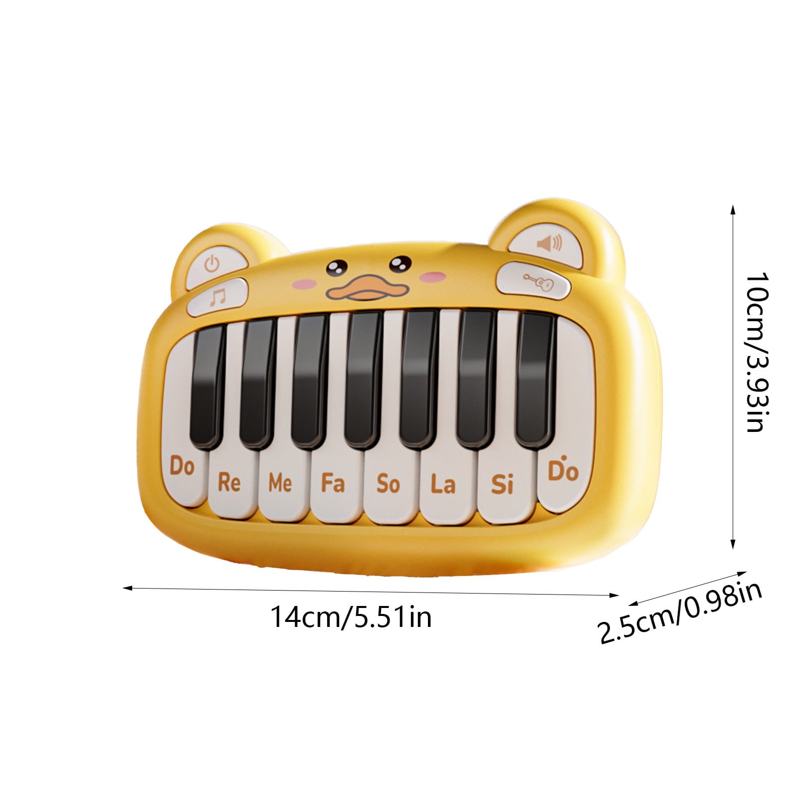 Rkxzt Electronic Organ,Mini Music Keyboard Toy 15 Key Multifunctional ...