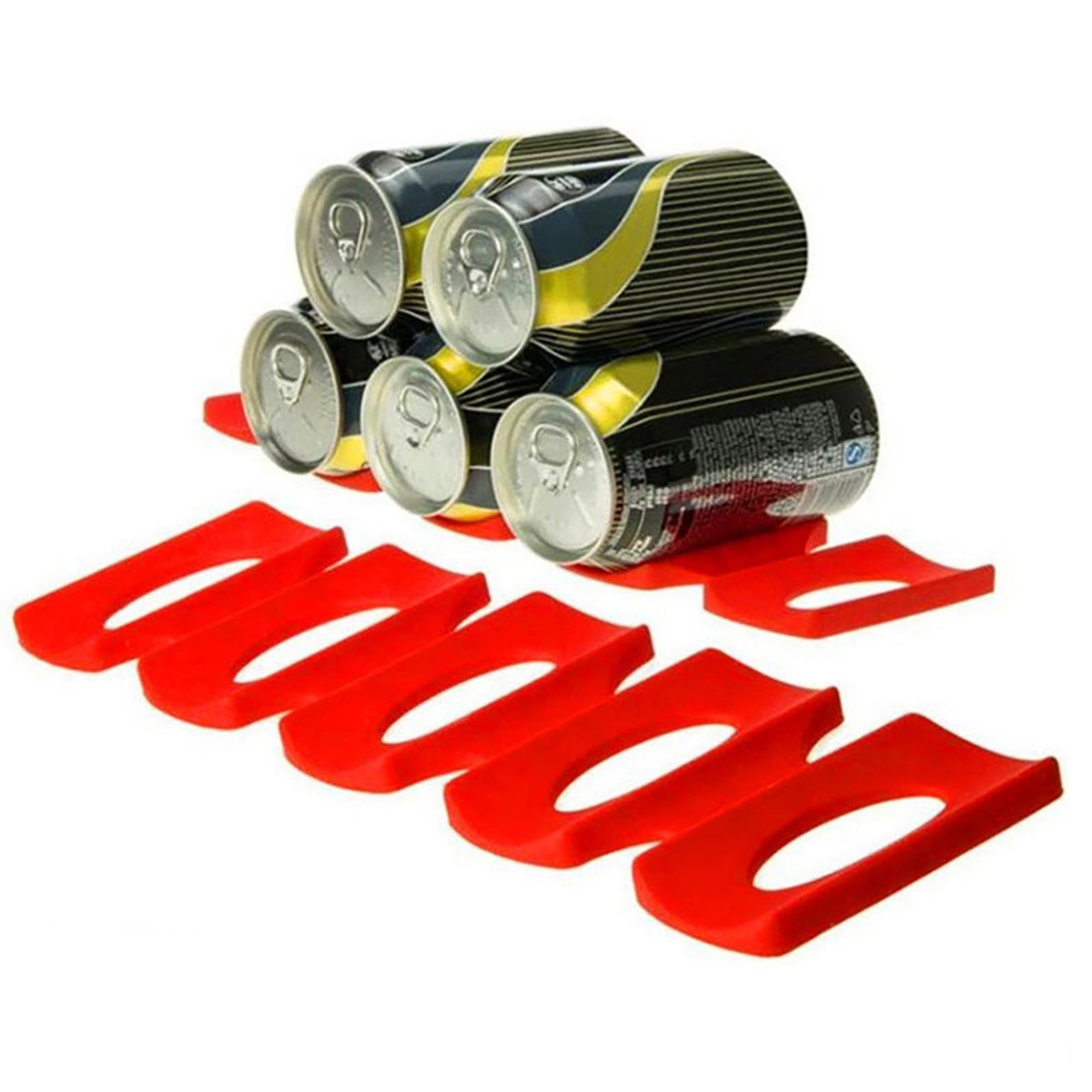 Rkxzt Fridge Can and Beer Bottle Rack Organizer - Mat Stacking Holder ...